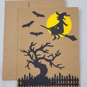 Happy Halloween Greeting Card Kit | 4 Cards With Envelopes | Witch ...