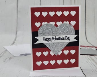 Happy Valentine's Day Greeting Card Kit | 4 Cards With Envelopes | Red ...