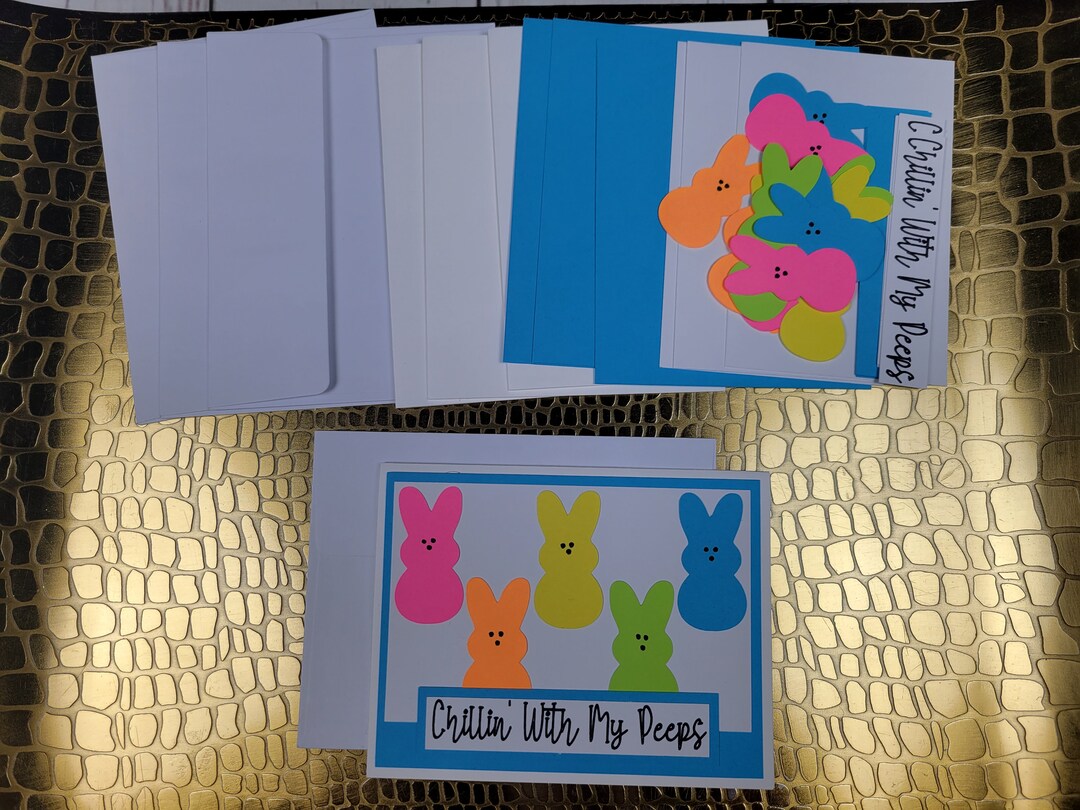 Happy Easter Greeting Card Kit 4 Cards With Envelopes With - Etsy