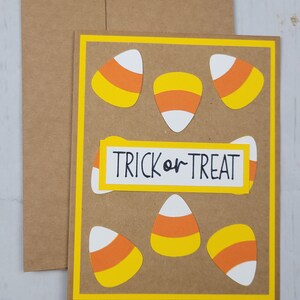 Happy Halloween Greeting Card Kit | 4 Cards With Envelopes | Candy Corn ...