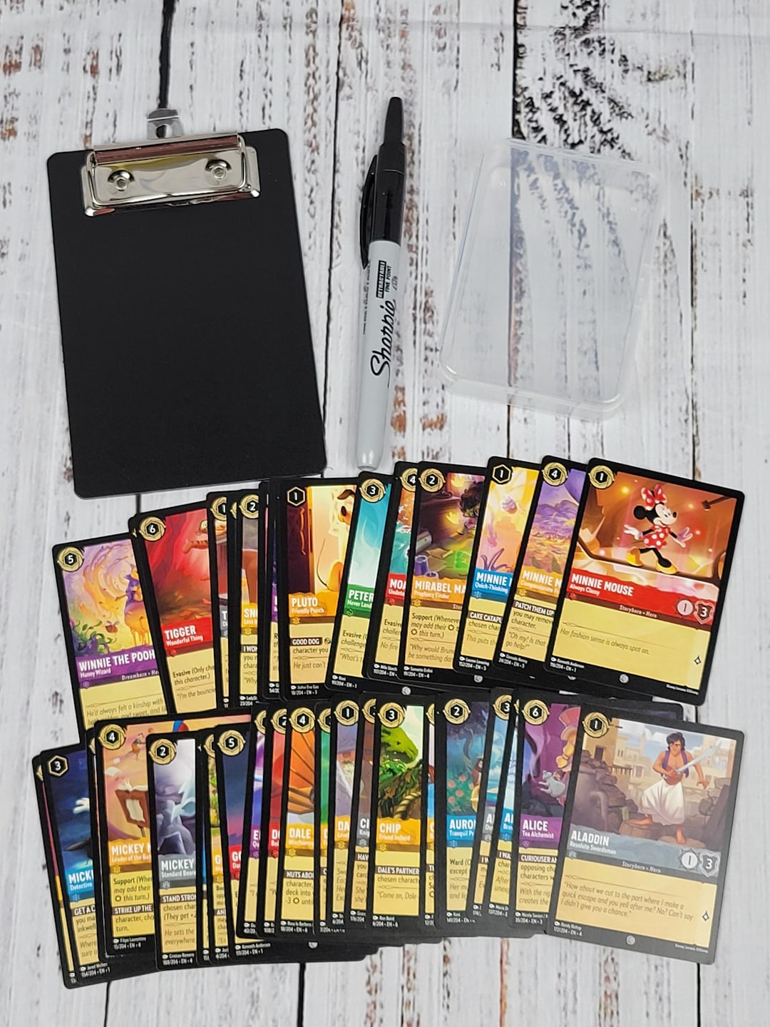 Unique Disney World Autograph Kit – Lorcana Cards, Mini Clipboard ...