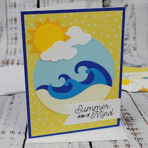 Summer Beach Greeting Card Kit | 4 Cards With Envelopes | Beach Craft ...