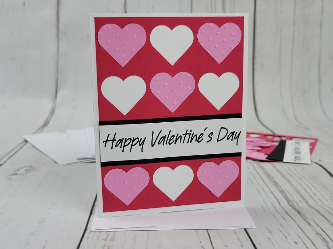 Happy Valentine's Day Greeting Card Kit | 4 Cards With Envelopes ...