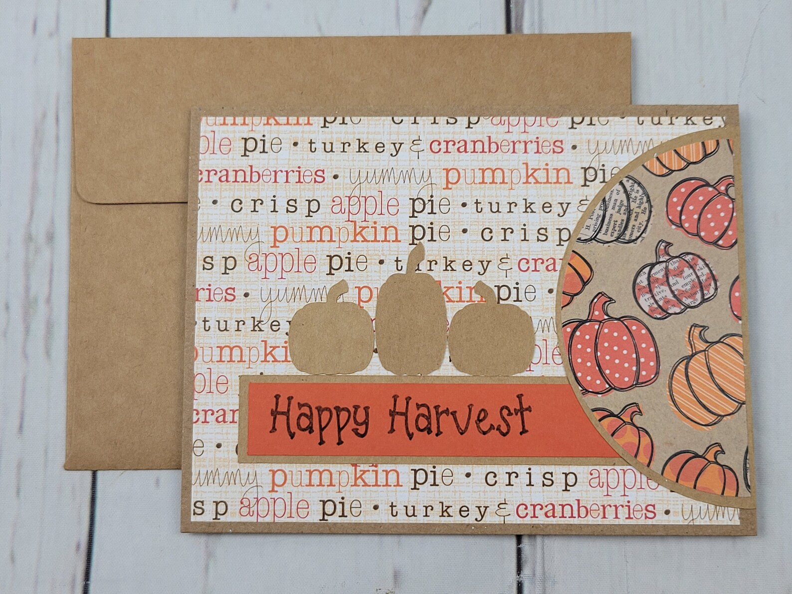 Happy Harvest Greeting Card Kit | 4 Cards With Envelopes | Fall Craft ...