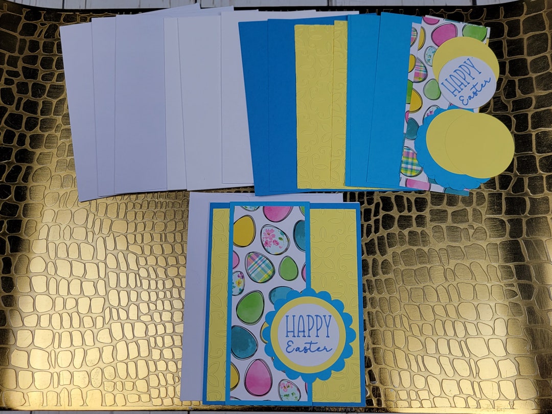 Happy Easter Greeting Card Kit 4 Cards With Envelopes - Etsy