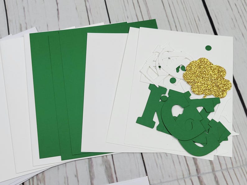 Happy St. Patrick's Day Greeting Card Kit | 4 Cards With Envelopes ...