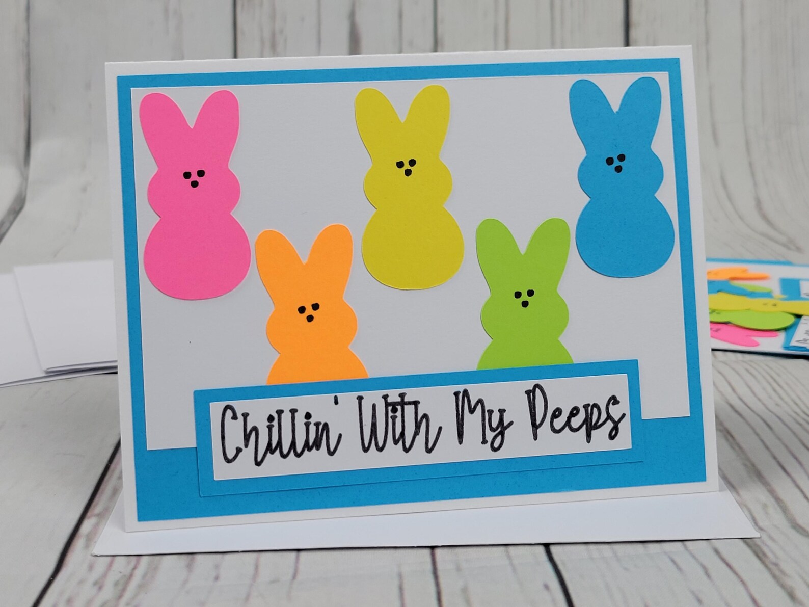 Happy Easter Greeting Card Kit | 4 Cards With Envelopes | With My Peep ...