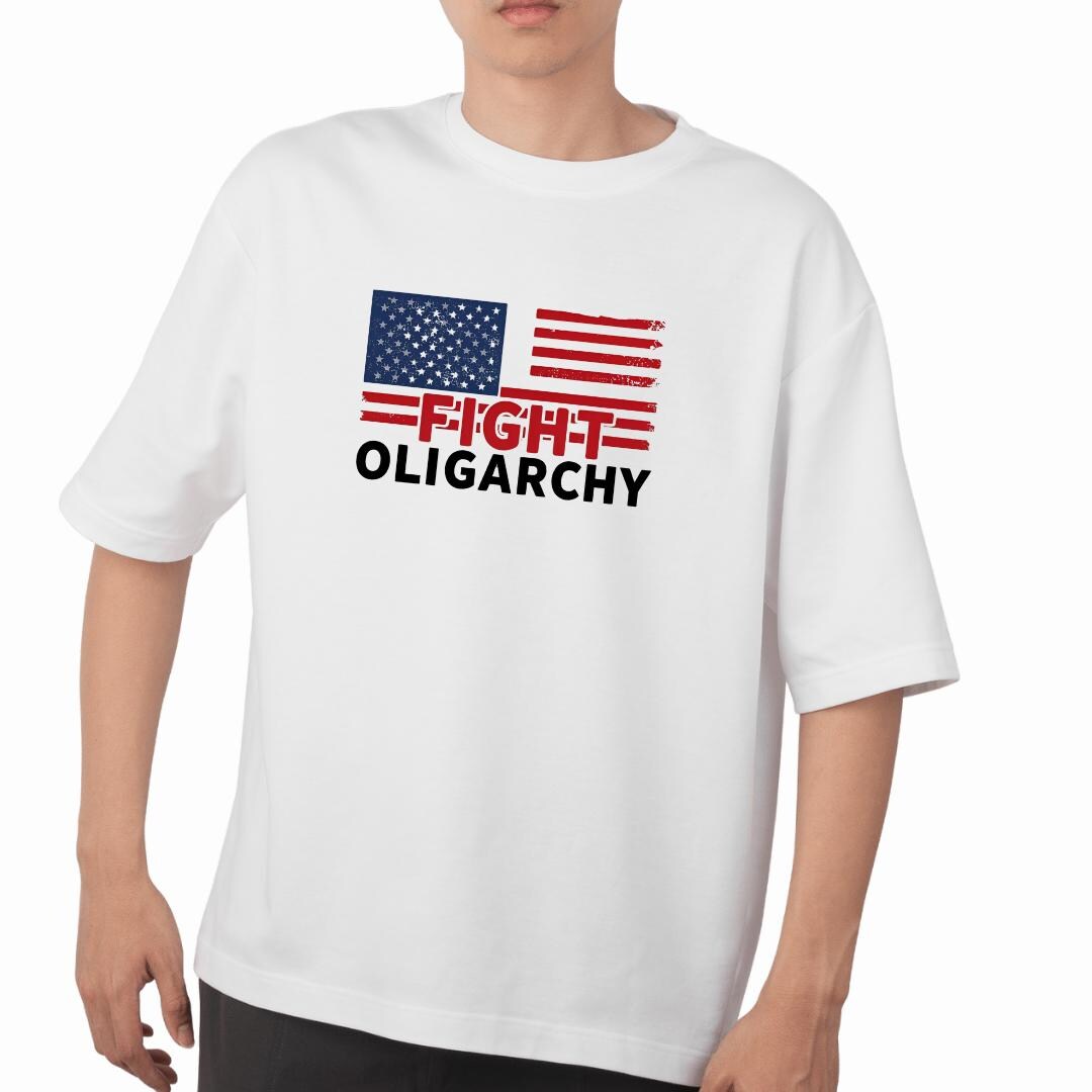 Patriotic Fight Oligarchy T-shirt, Political Activist Tee, AOC, Bernie ...
