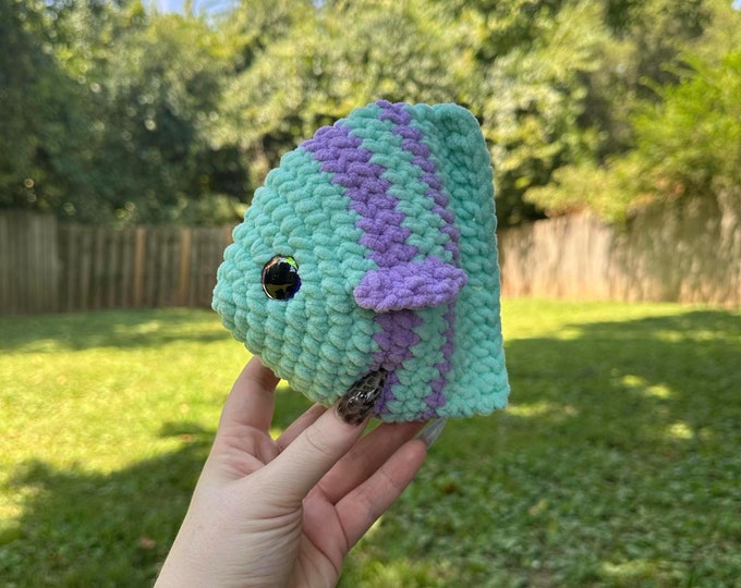 Angelfish Plushie | Stuffed Water Animal | Crochet Fish - Etsy