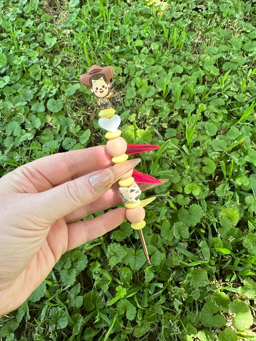 Cowboy Focal Beaded 3.5 Mm Crochet Hook - Etsy