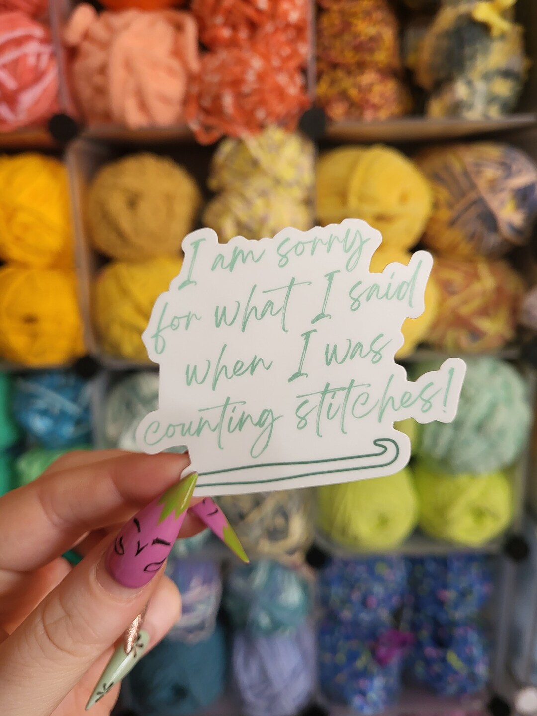 Crochet Sticker | Crochet | Crocheting | Stickers | Sticker | Saying ...