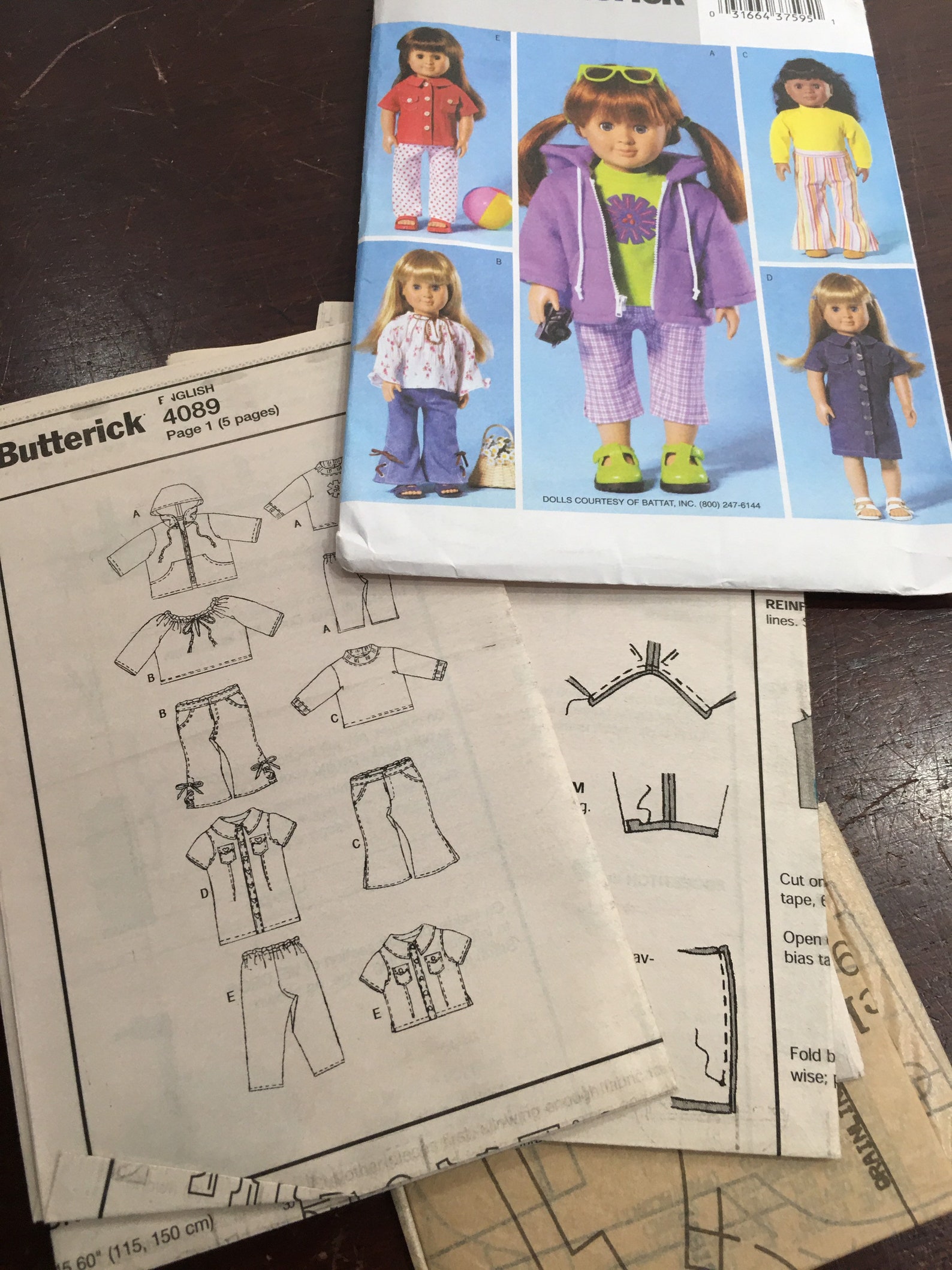 Butterick Doll Pattern B4089 Sewing Pattern Crafts Supply - Etsy