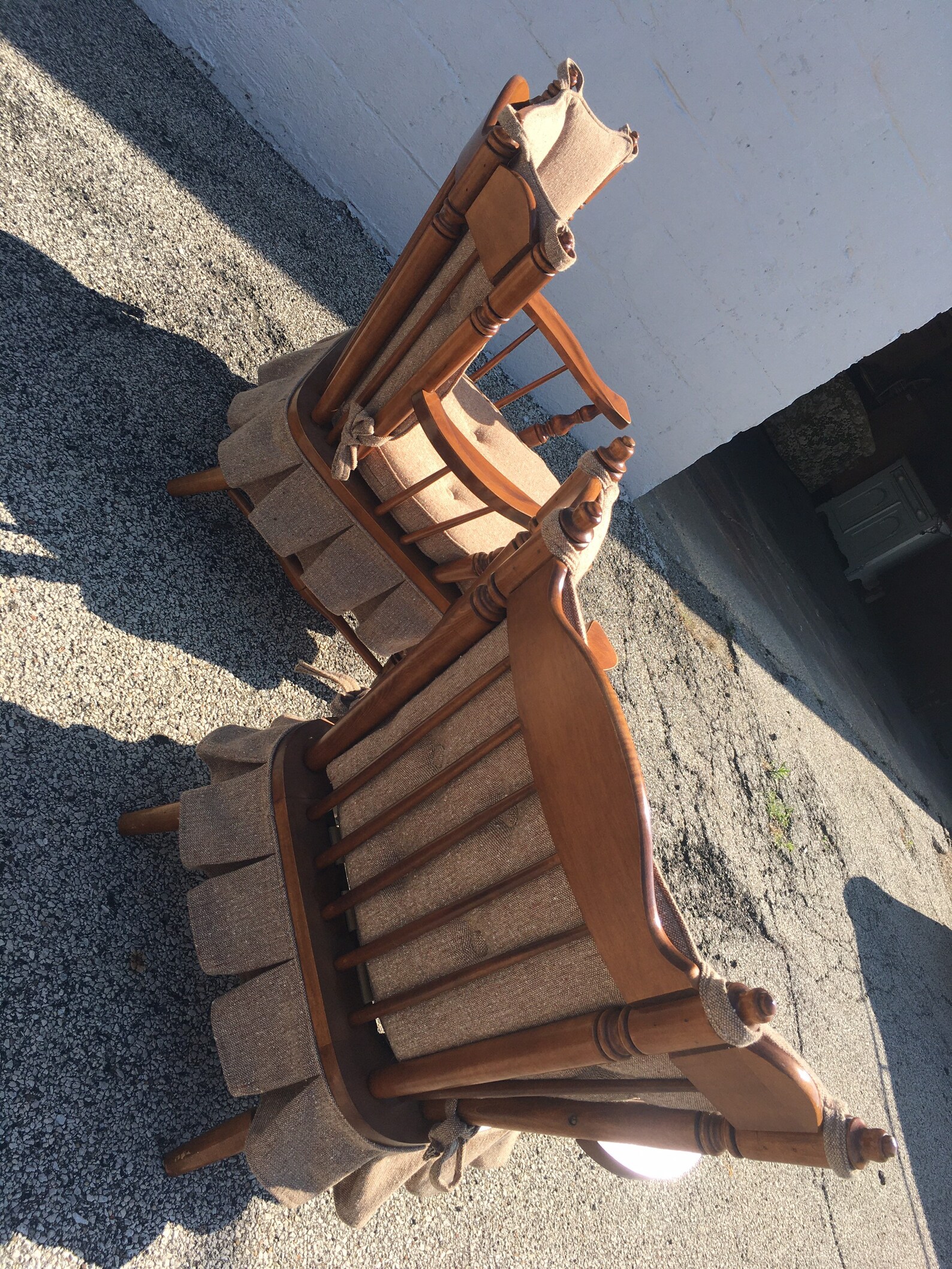 Vintage Retro Pair of Maple Rocking Chairs Modern Home - Etsy