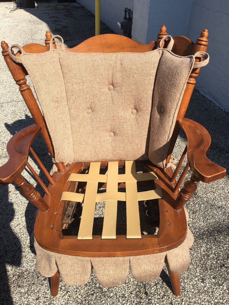 Vintage Retro Pair of Maple Rocking Chairs Modern Home - Etsy