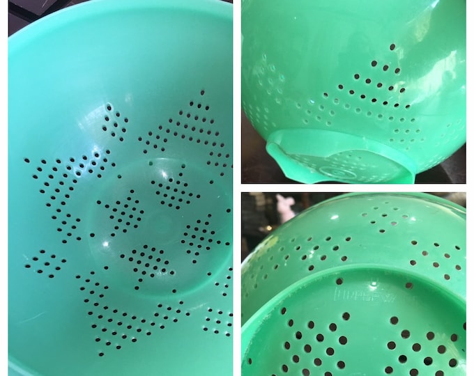 Vintage Tupperware 1 Quart Colander Strainer With Handle Yellow 1200 ...