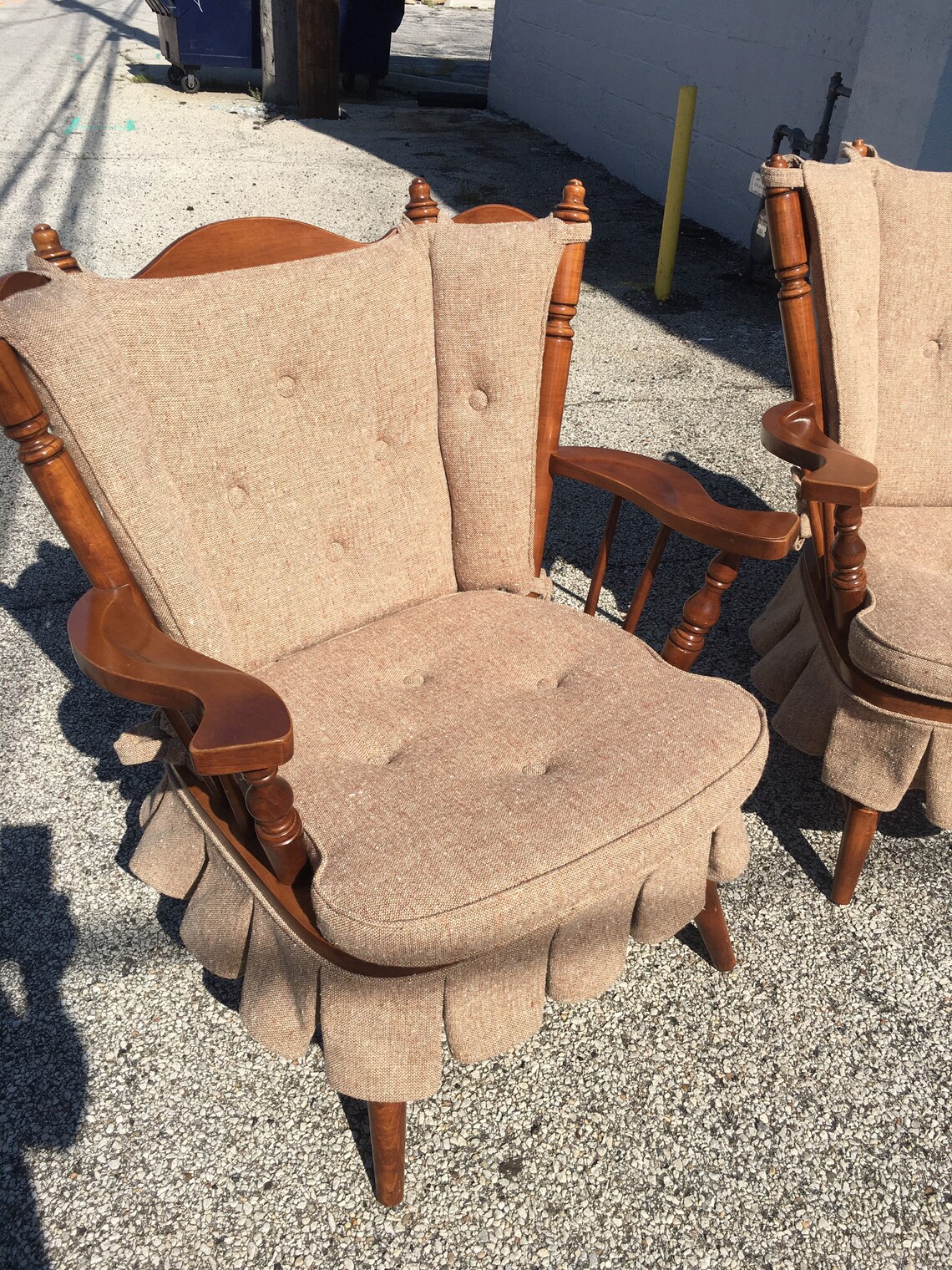 Vintage Retro Pair of Maple Rocking Chairs Modern Home - Etsy
