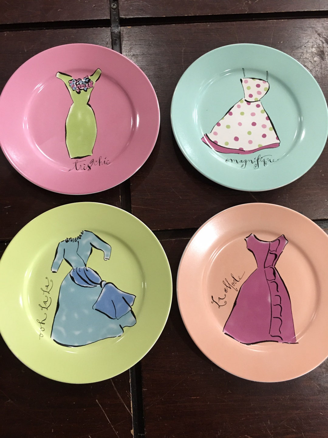 Rosanna Set of Four Dress Plates Tea Wedding Party - Etsy