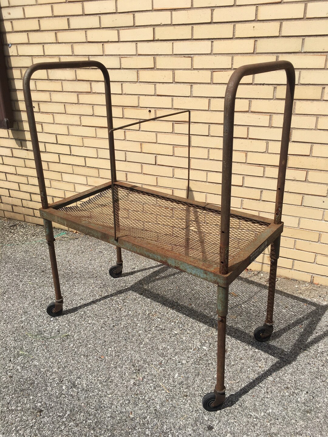 Industrial Chic Bishop Clothes Cart Vintage Retail Storage Bar - Etsy