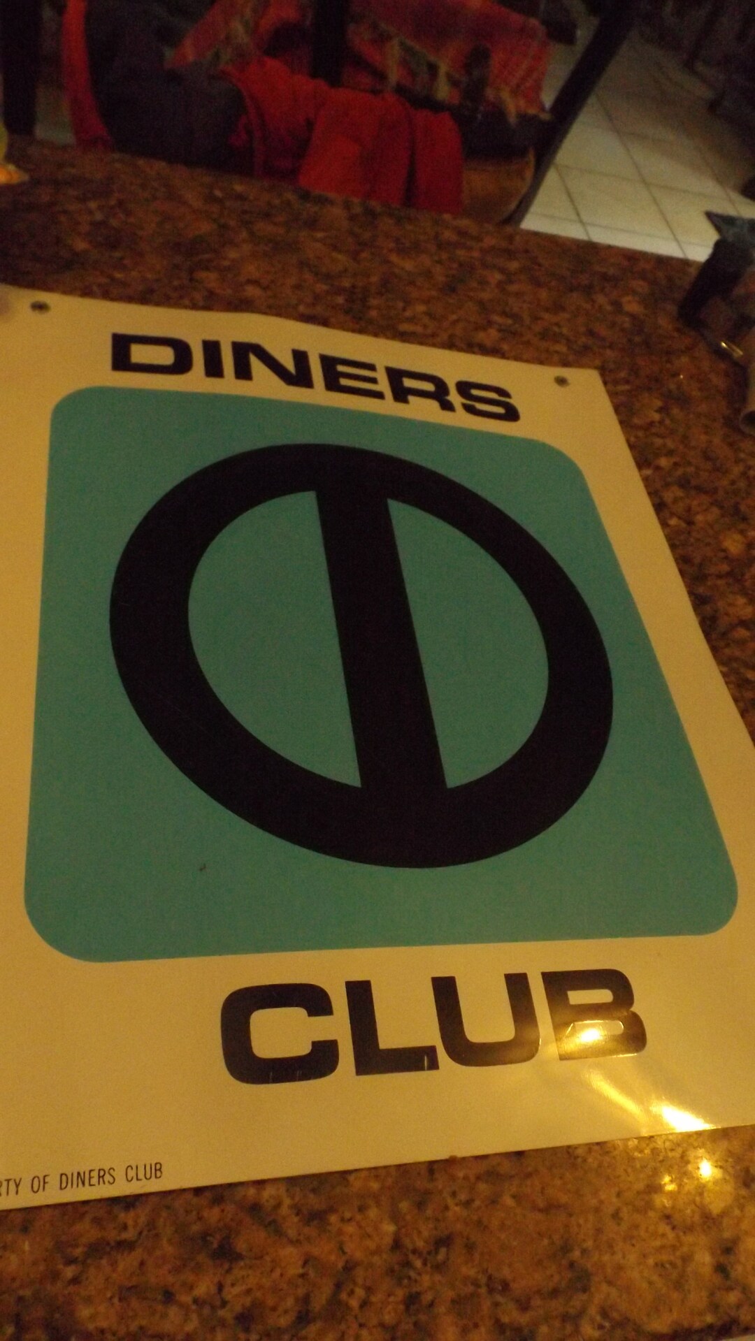 Vintage Diners Club International Double Sided Metal Sign - Etsy