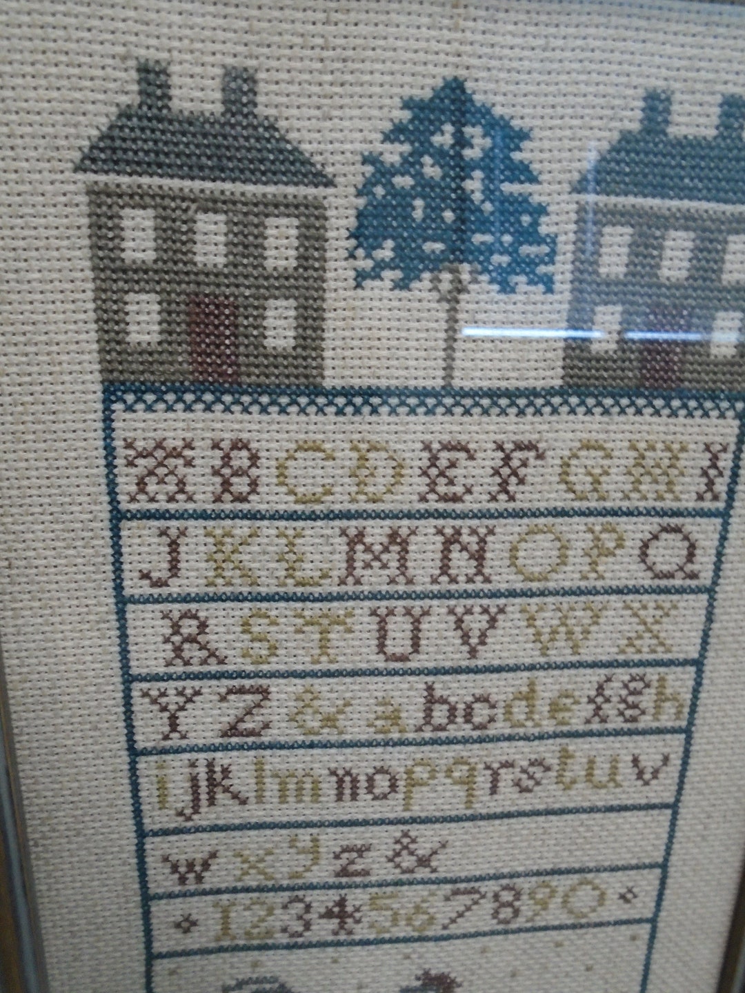 Retro Sampler Animals Alphabet Needlepoint Framed Completed - Etsy