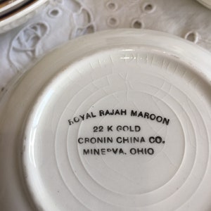 Royal Rajah Maroon by Blue Ridge Southern Pottery Wide Small Berry Bowl ...