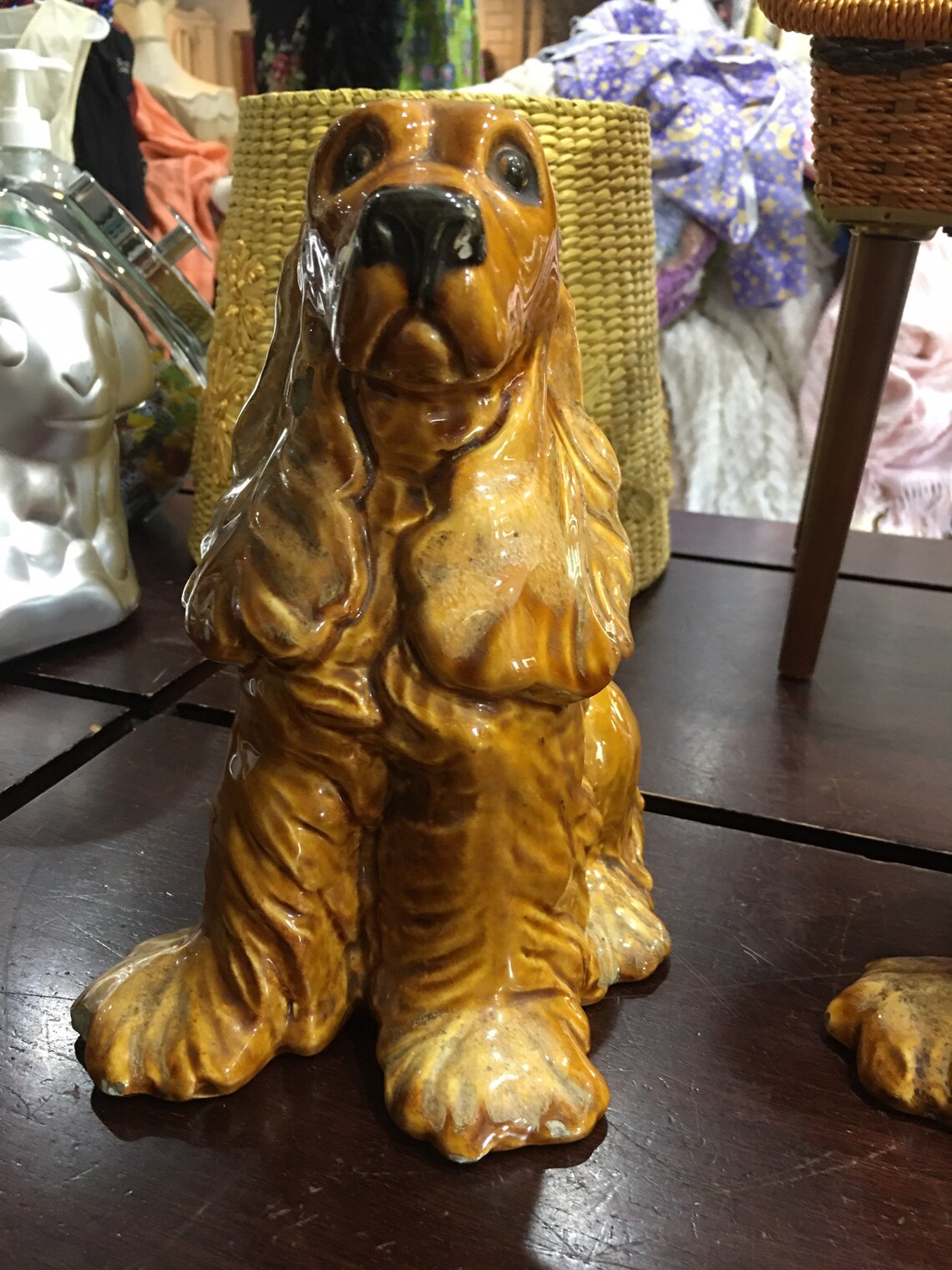 Royal Haeger Gold Cocker Spaniel Dog Statue | Etsy