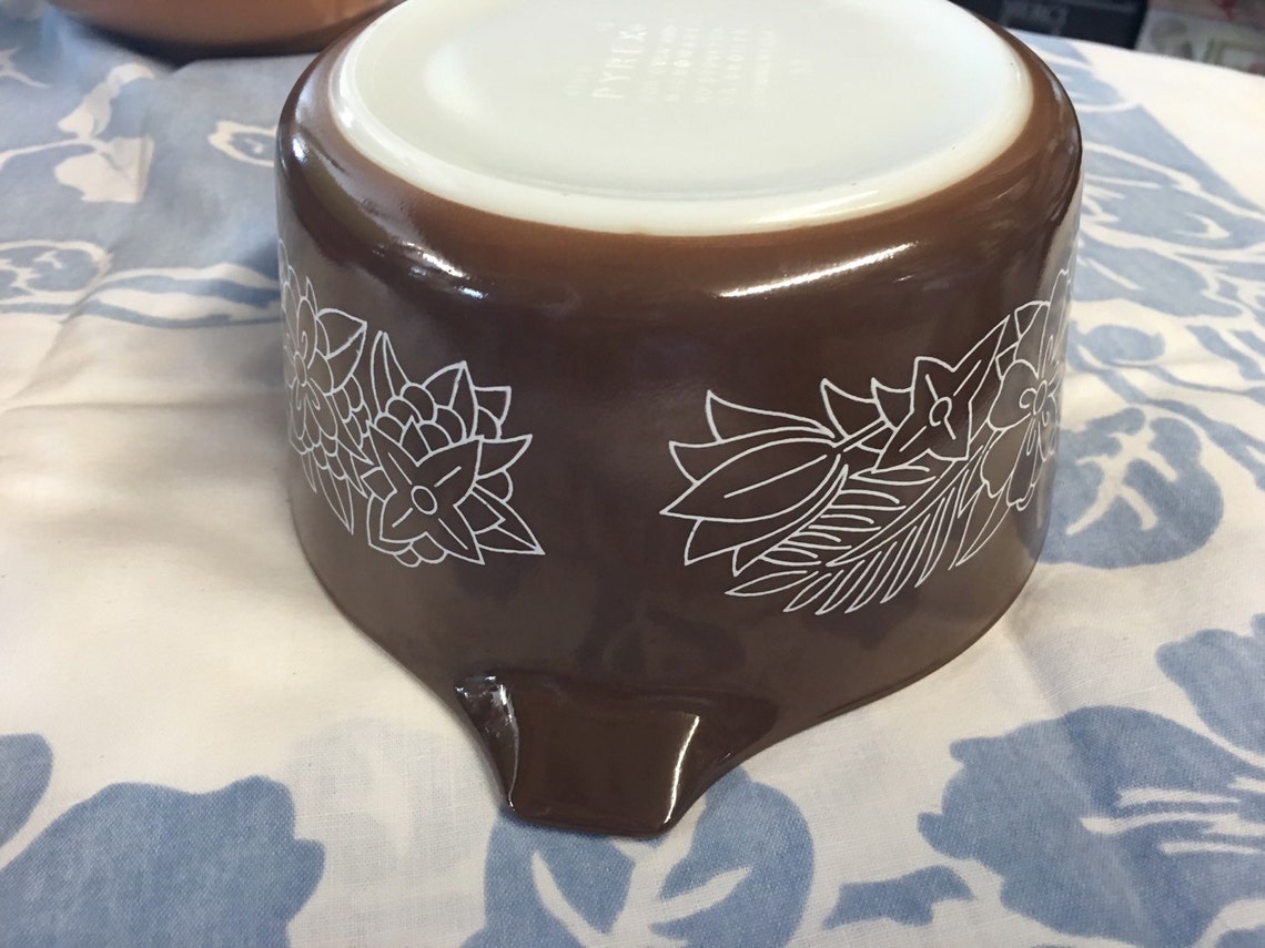 Vintage Brown Pyrex Mixing Bowl 1 Quart Size Kitchen - Etsy