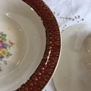 Royal Rajah Maroon by Blue Ridge Southern Pottery Serving Bowl - Etsy