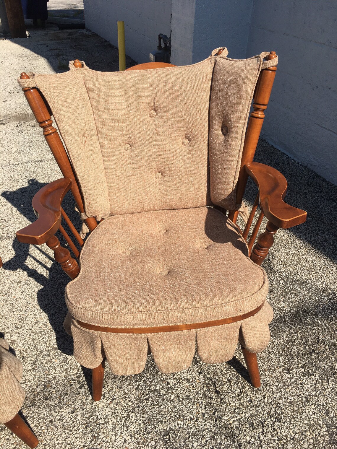 Vintage Retro Pair of Maple Rocking Chairs Modern Home - Etsy