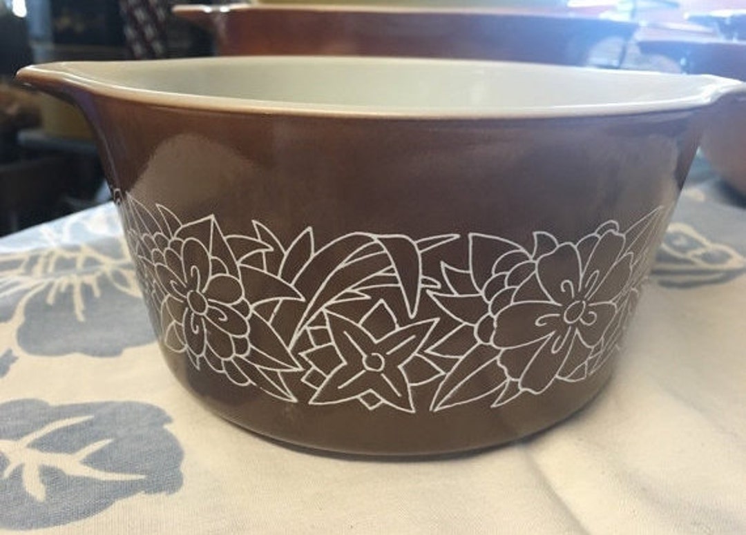 Vintage Brown Pyrex Mixing Bowl 1 Quart Size Kitchen Collectible - Etsy