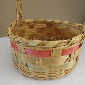 Vintage Small Wicker Easter Basket - Etsy