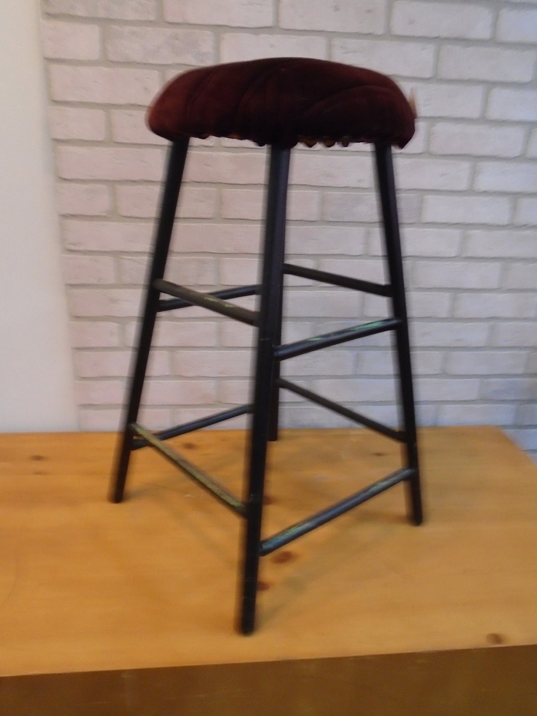 Retro MCM Ladder Style Stool Kitchen Farmhouse Decor Office Apartment ...