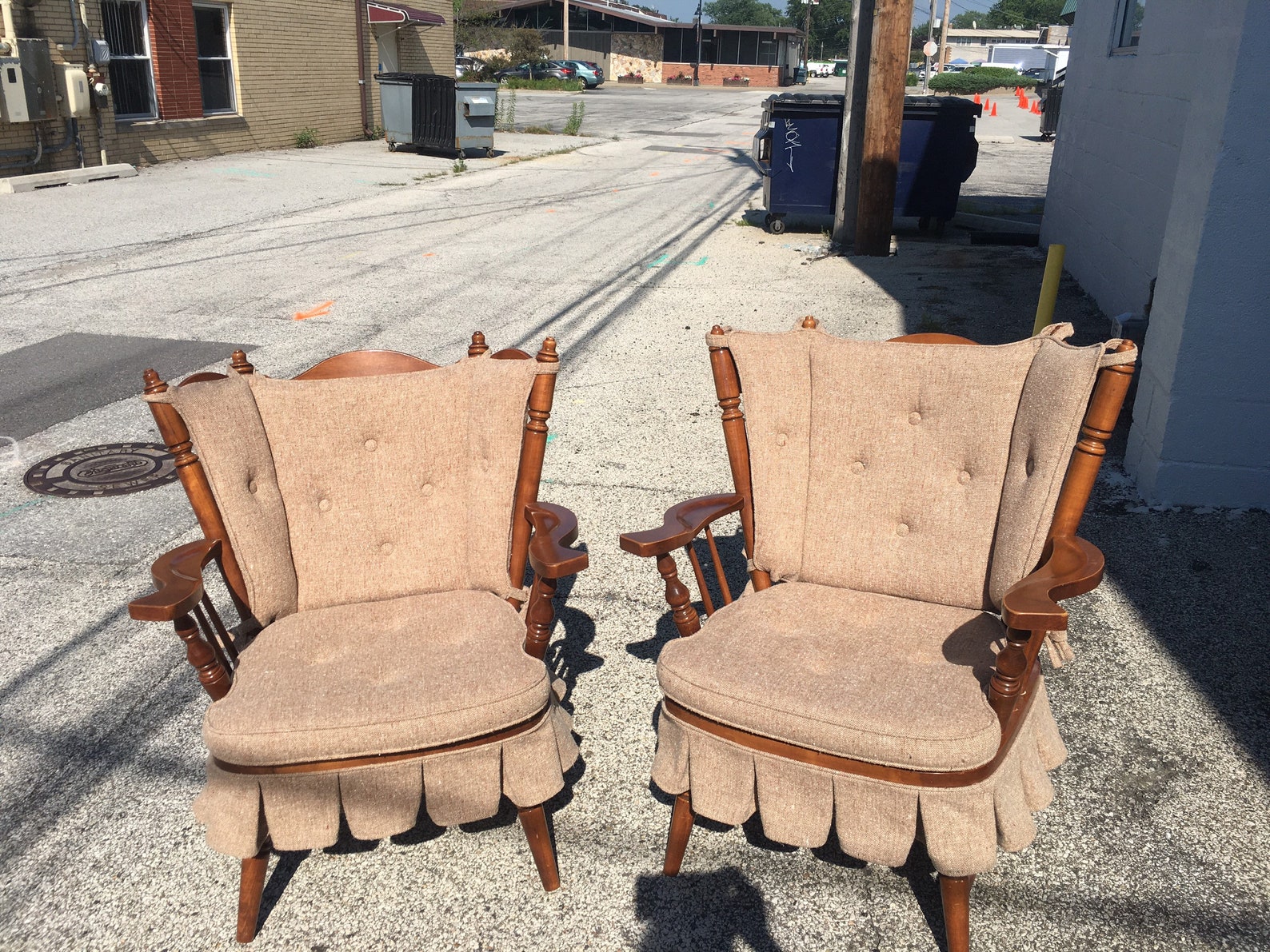 Vintage Retro Pair of Maple Rocking Chairs Modern Home - Etsy