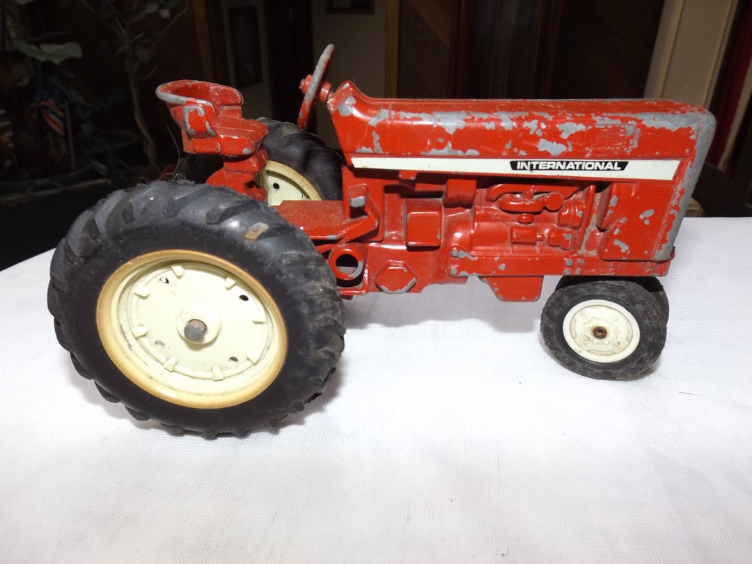 International Red Tractor Retro Vintage Push Pretend Toy - Etsy