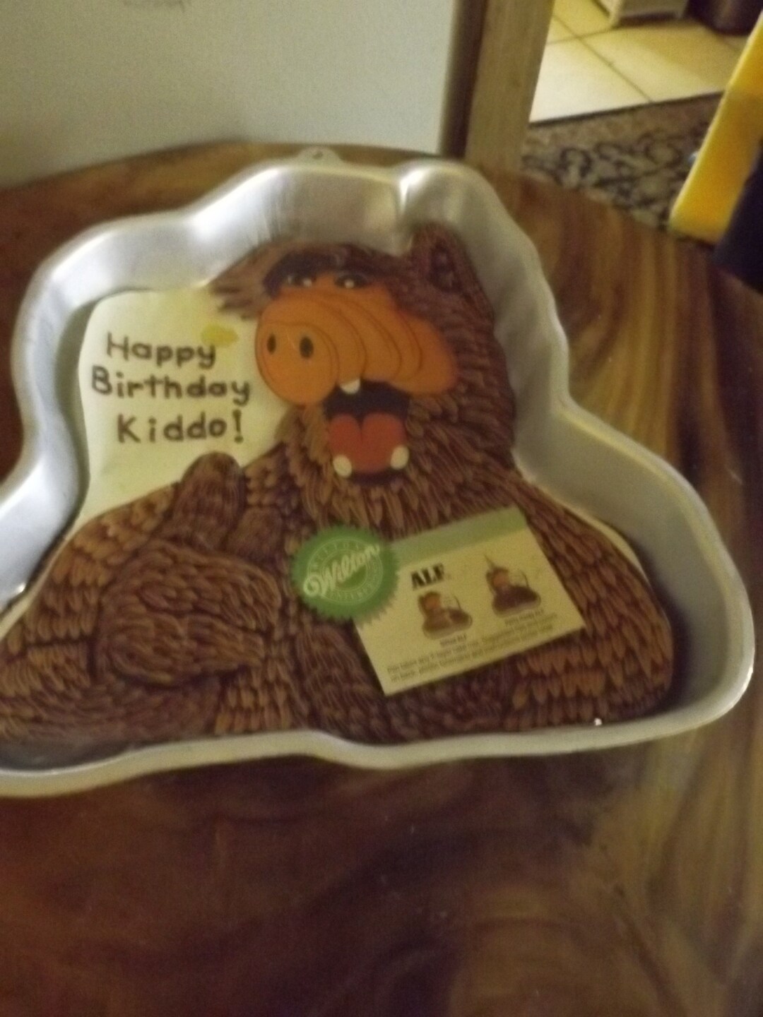 Retro Wilton Alf With Original Paper Cake Mold Tin Baking Holiday Decor ...