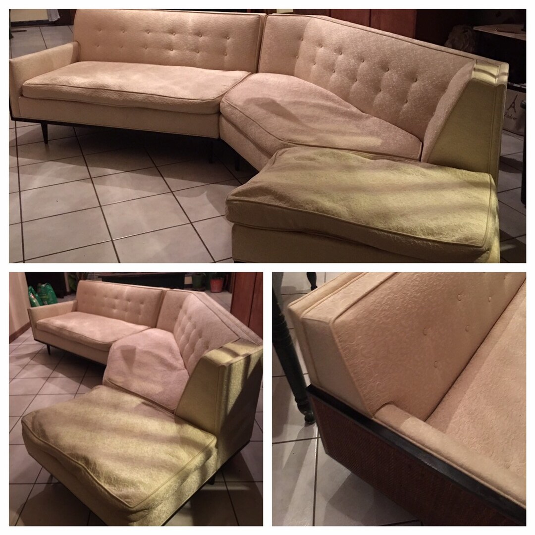 MCM Atomic Creme off White 2 Piece Sectional With Extended - Etsy