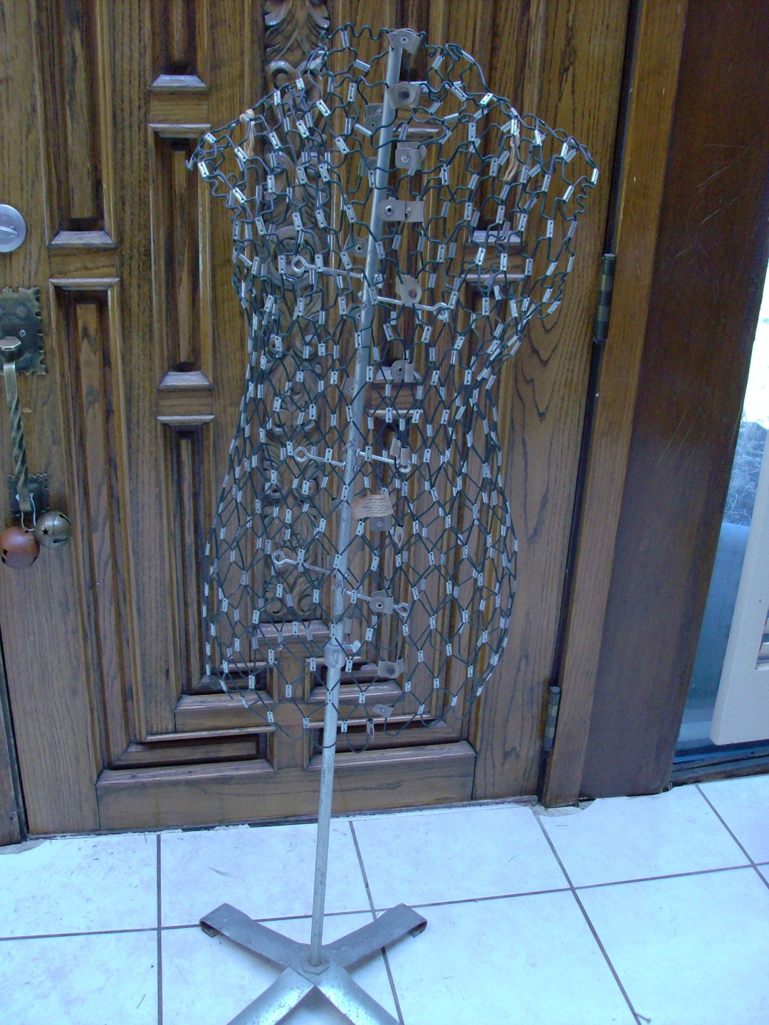 Antique Vintage Form Fit Wire Mannequin Dress Form With Original Stand ...