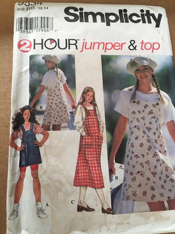 Simplicity Pattern 9534 Jr Dress Sewing Pattern Crafts Supply - Etsy
