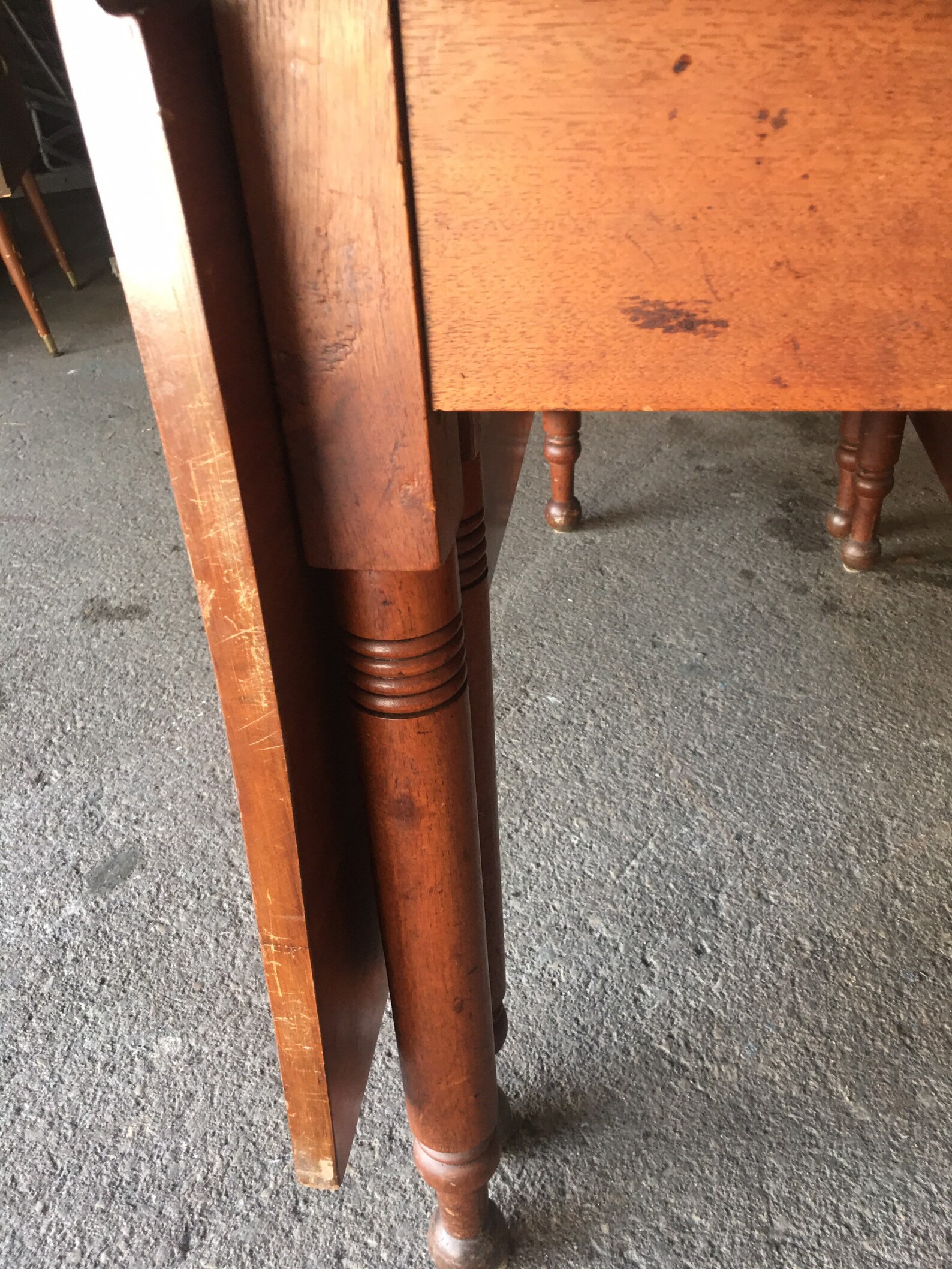 Antique Drop Leaf Table Farmhouse Kitchen Large Shabby Chic - Etsy