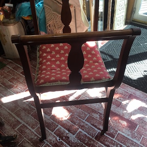 Antique Bustle Chair Victorian Furniture Boudoir Cherry Bench - Etsy