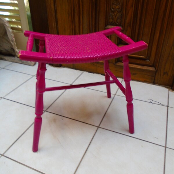 Pink Garden Stool - Etsy