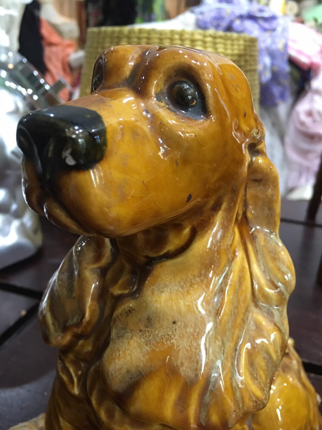 Royal Haeger Gold Cocker Spaniel Dog Statue - Etsy