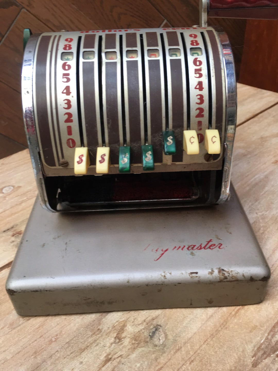 Paymaster System Machine Series S 550 Taupe Check Machine Vintage ...