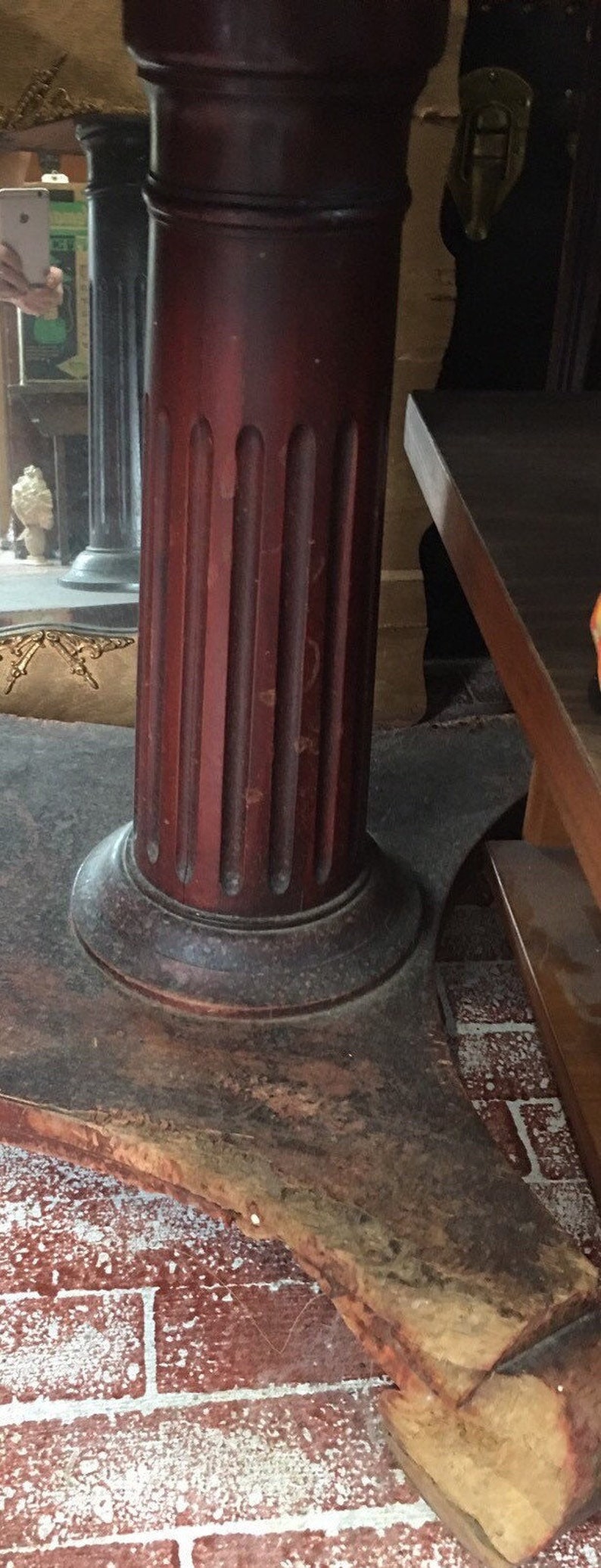 Wooden Federal Columned Entry Table Needs Some TLC Living Room - Etsy