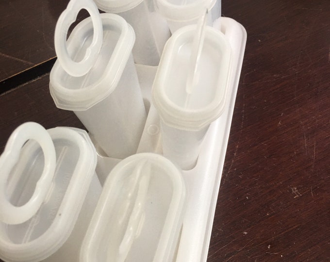 Popsicle Retro Tupperware Plastic Set of 6 Excellent Condition With ...