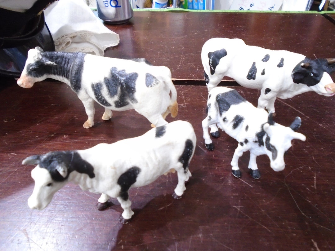 Plastic Retro Dairy Cows Animals Craft Supply Childs Pretend Play - Etsy