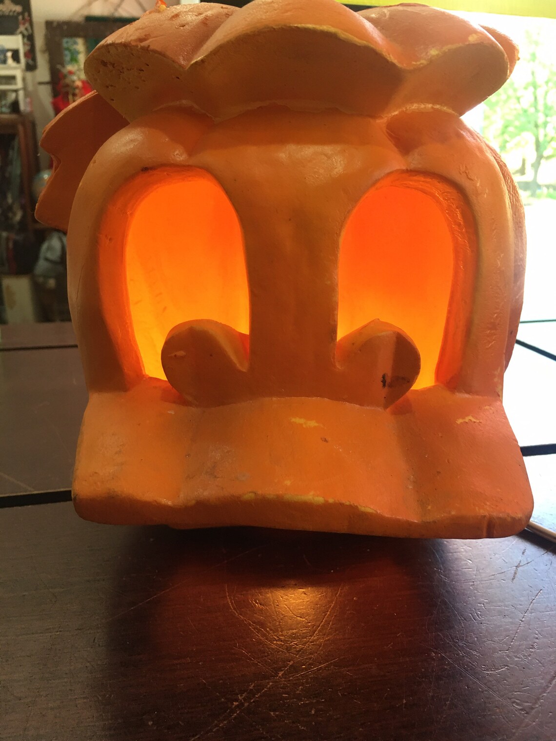 Disney Donald Duck Halloween Orange Pumpkin Foam Yard Art - Etsy