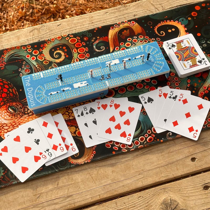 Cribbage Board Table - Etsy