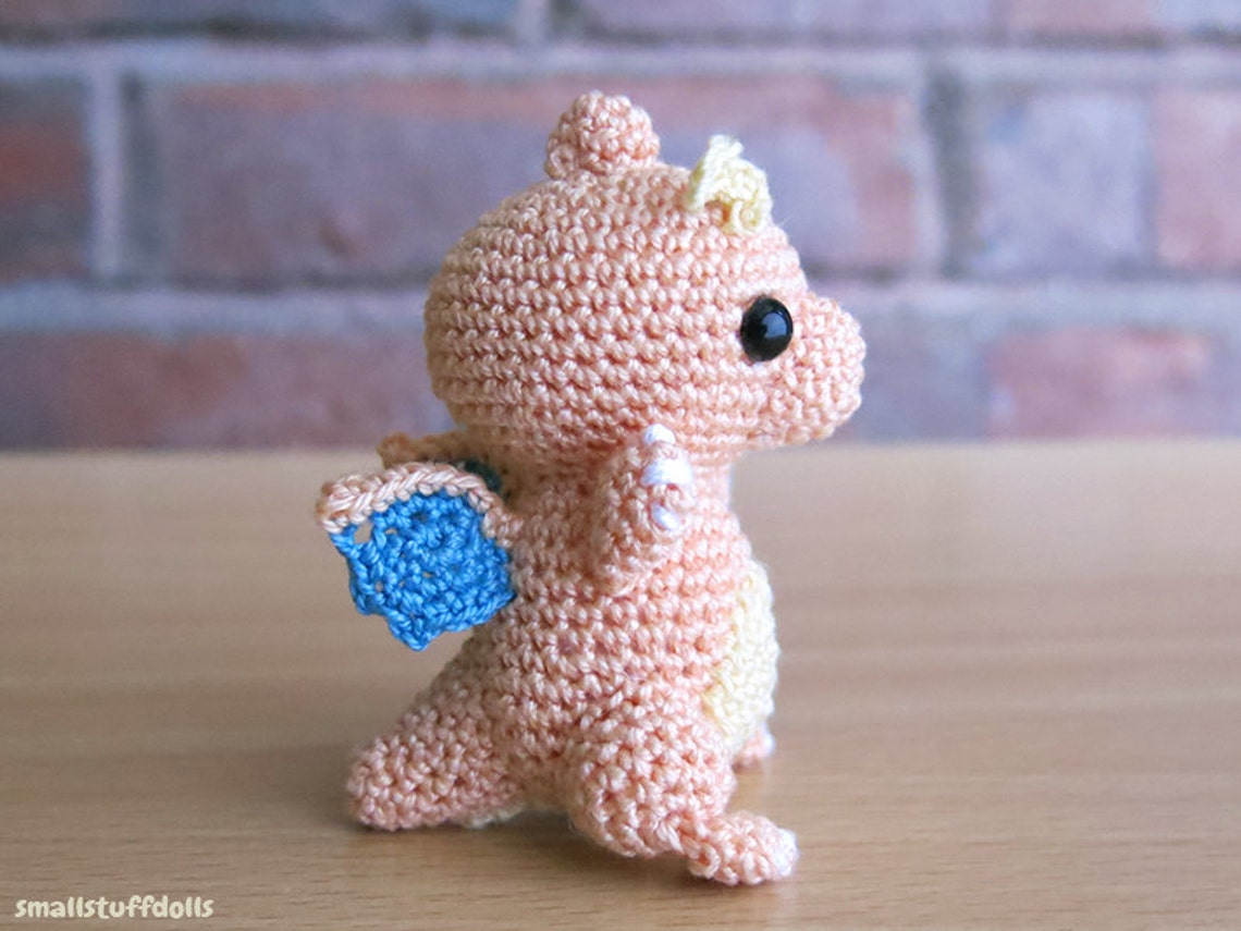 Dragonite Pattern X Mini Amigurumi Crochet Doll Digital Download - Etsy