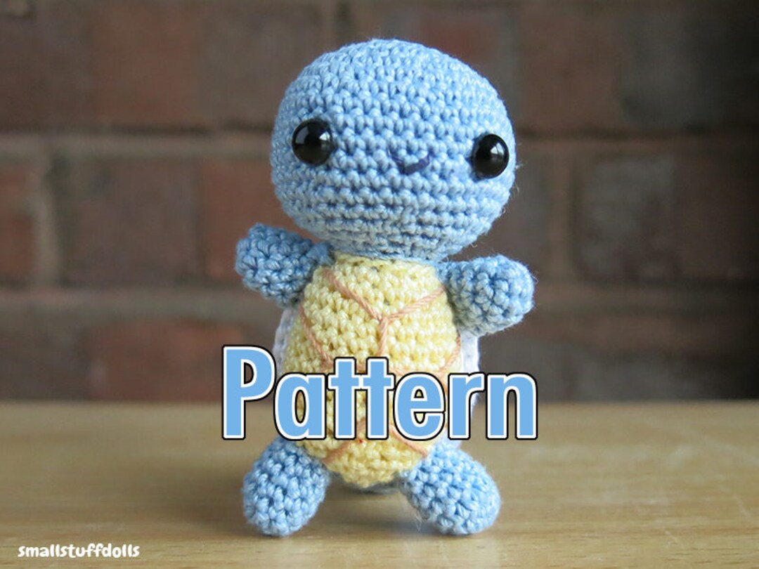 Squirtle Crochet Pattern X Amigurumi Pattern Crochet Tutorial Pokemon ...